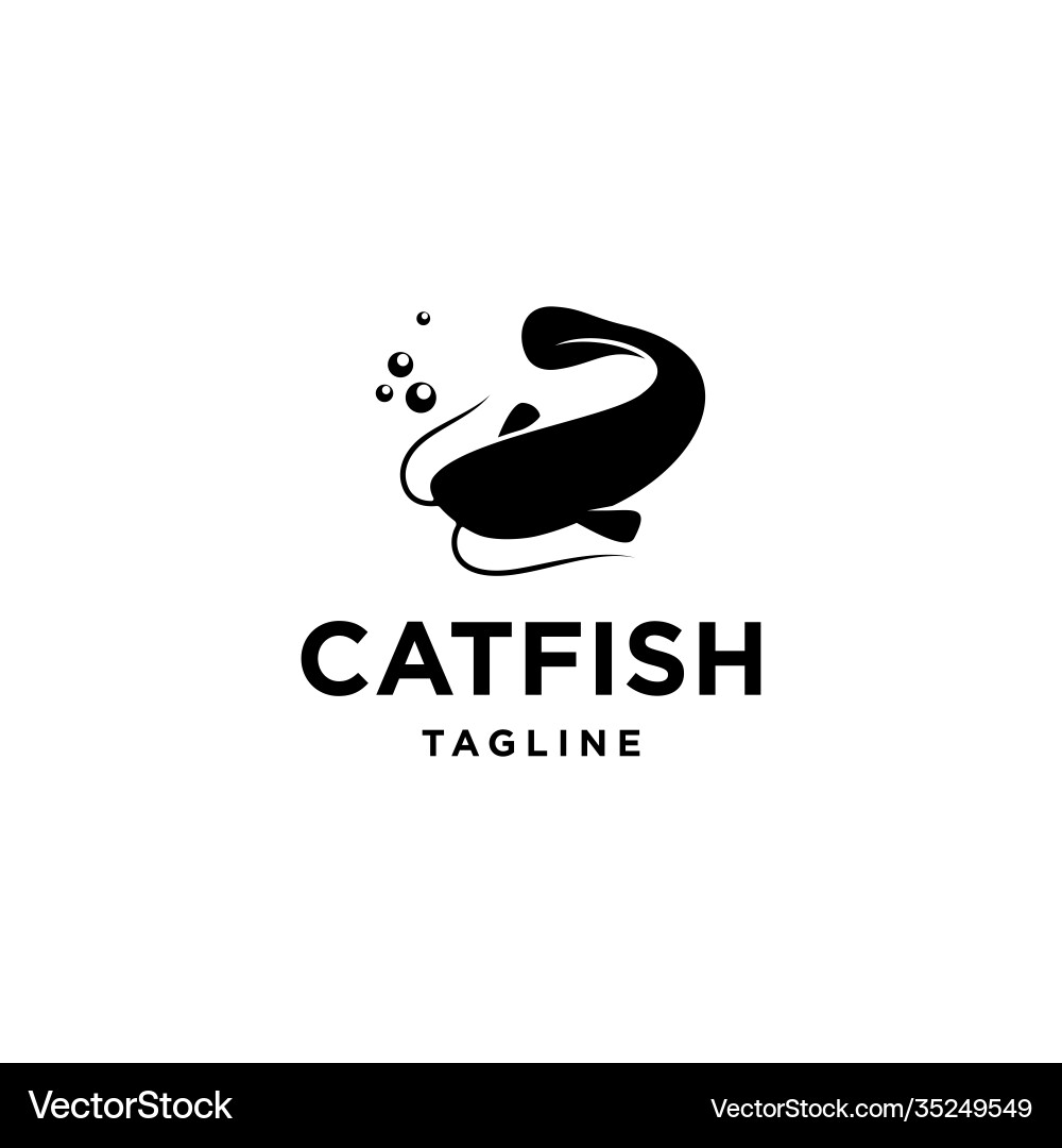 Catfish logo icon Royalty Free Vector Image - VectorStock