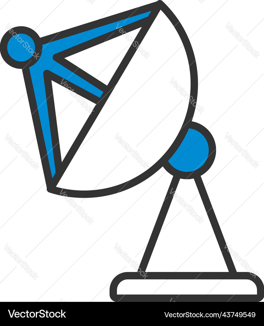 Satellite antenna icon Royalty Free Vector Image