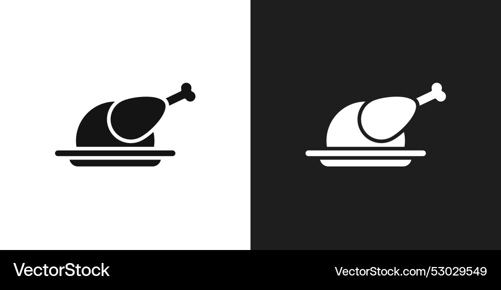 Turkey icon logo set Royalty Free Vector Image