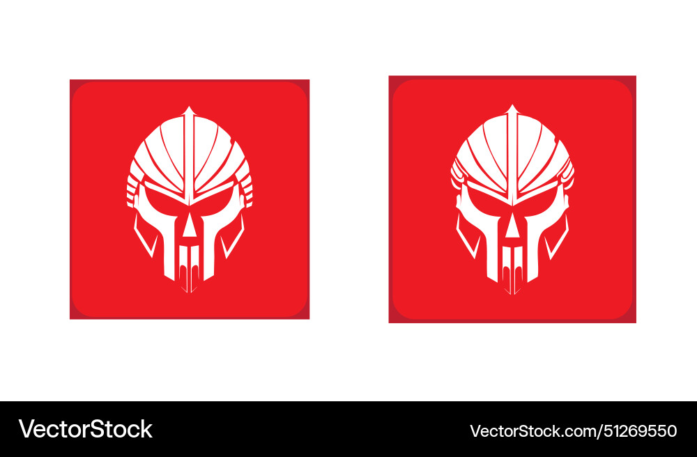 Bold and striking logos with red background Vector Image