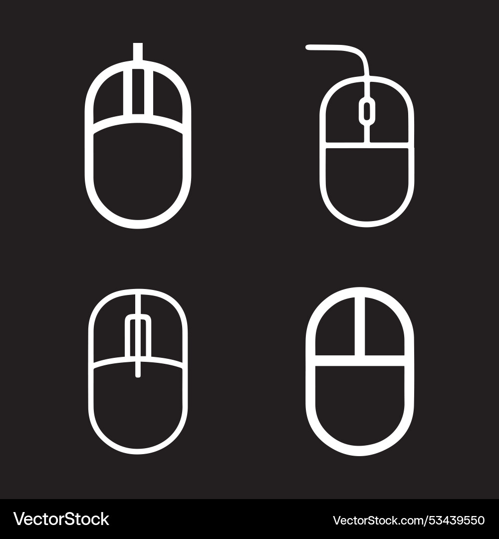 Computer mouse icon Royalty Free Vector Image - VectorStock