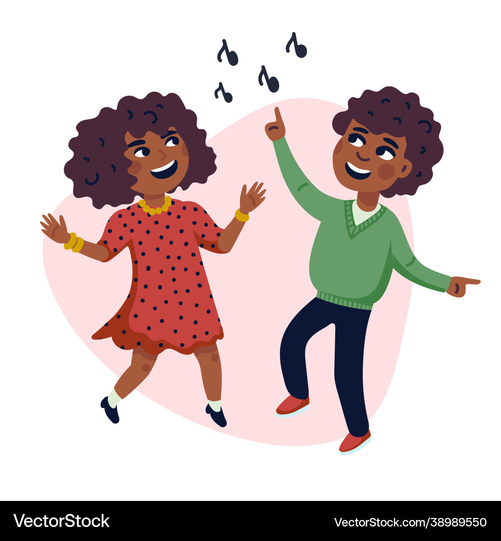 Happy African Kid Dancing