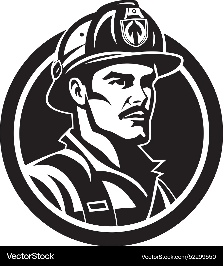 Fire brigade symbol image graphic Royalty Free Vector Image