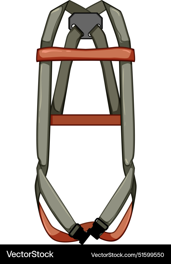Rope climbing harnesses cartoon Royalty Free Vector Image