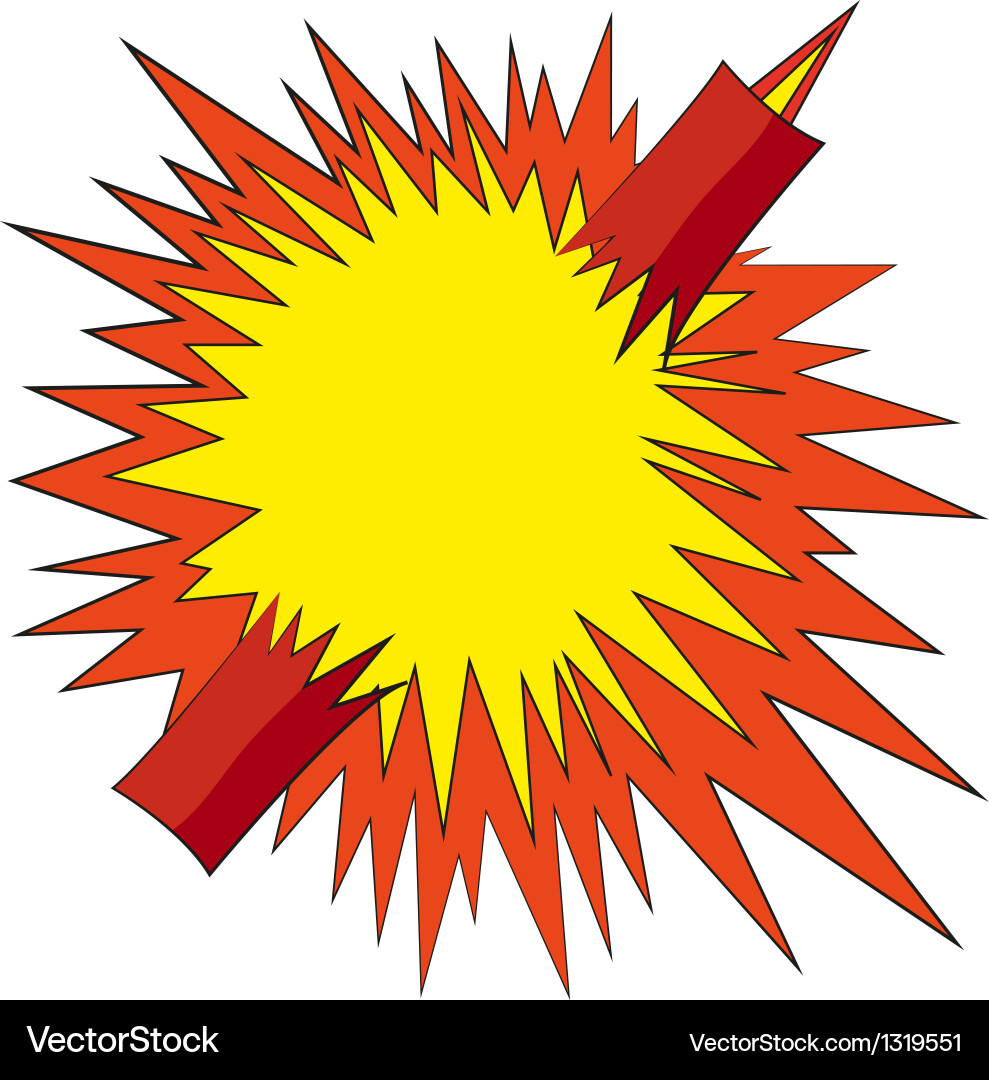 Comic Explosion Burst Royalty Free Vector Image