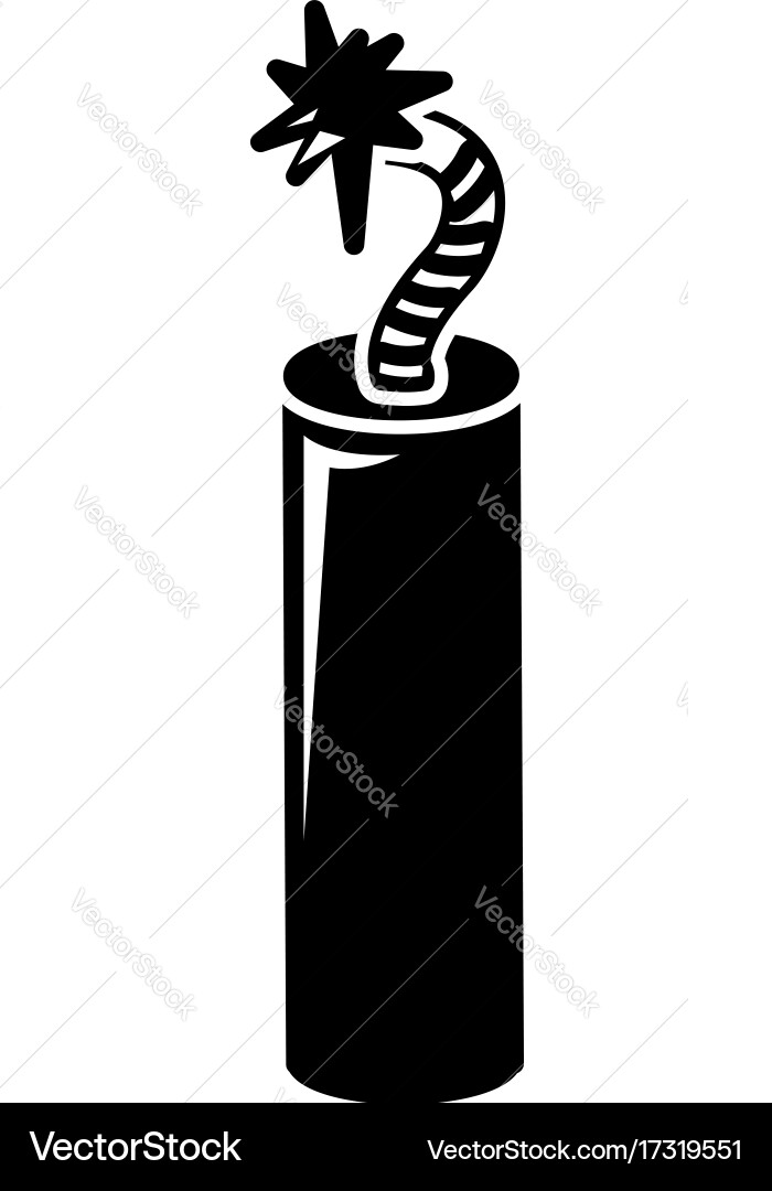 Dynamite Explosion Icon Royalty Free Vector Image