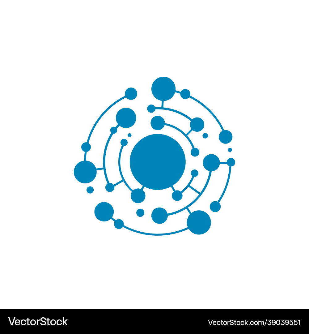 Letter o technology template Royalty Free Vector Image