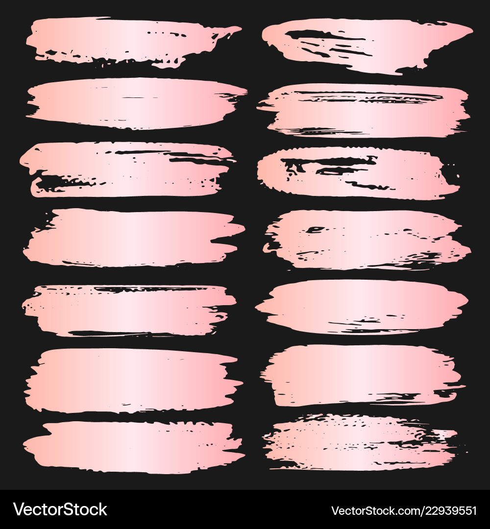Rose pink brush stroke Royalty Free Vector Image