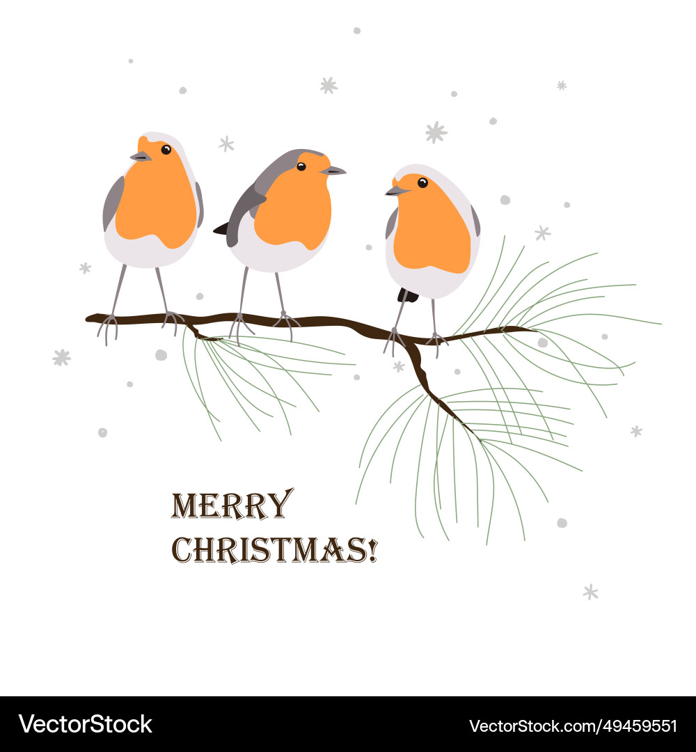 Christmas Robin Silhouette Vector Images (44)