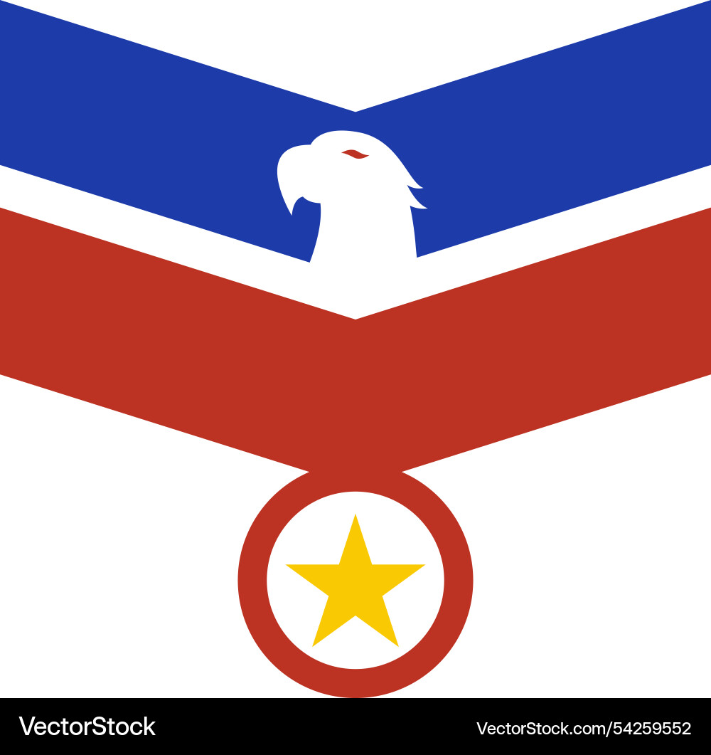 Military army logo icon design Royalty Free Vector Image