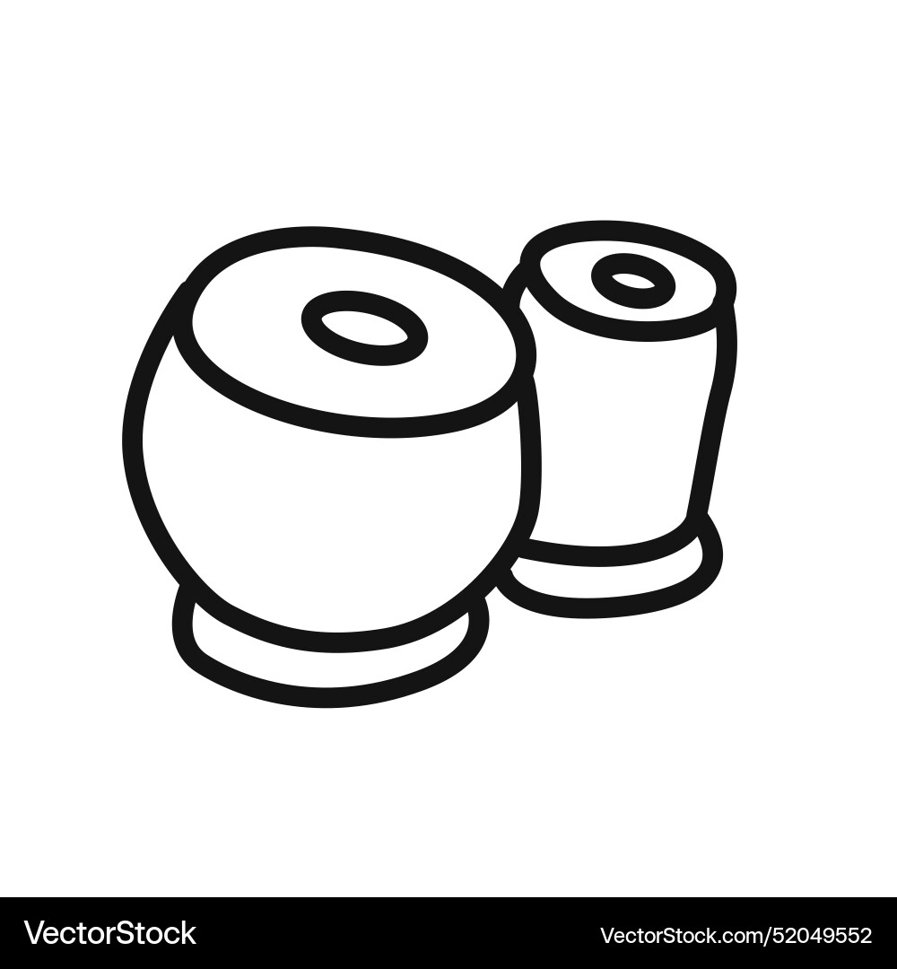 Tabla icon linear graphics sign Royalty Free Vector Image