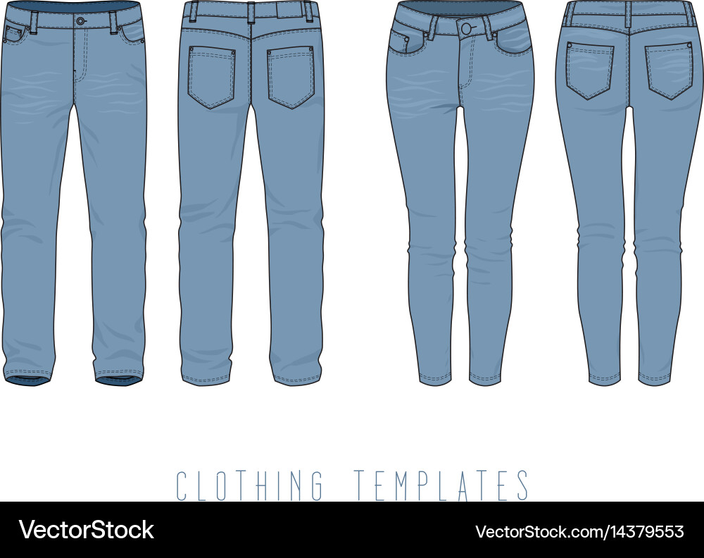 Clothing templates set Royalty Free Vector Image