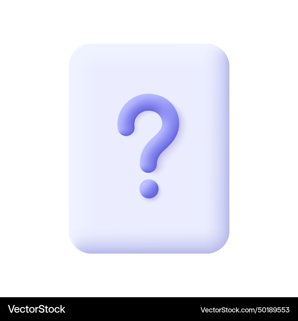 Document paper with question mark Royalty Free Vector Image