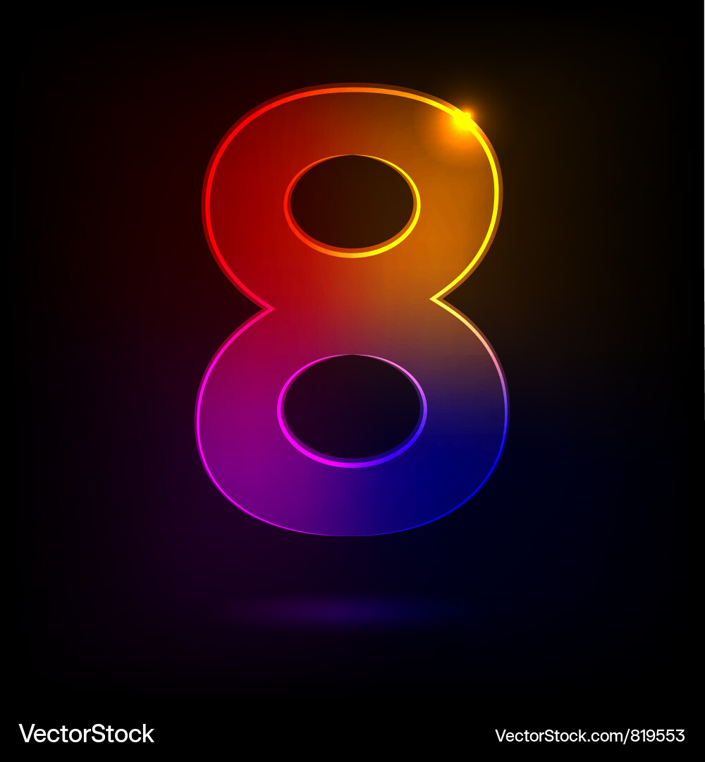 Eight Royalty Free Vector Image - VectorStock