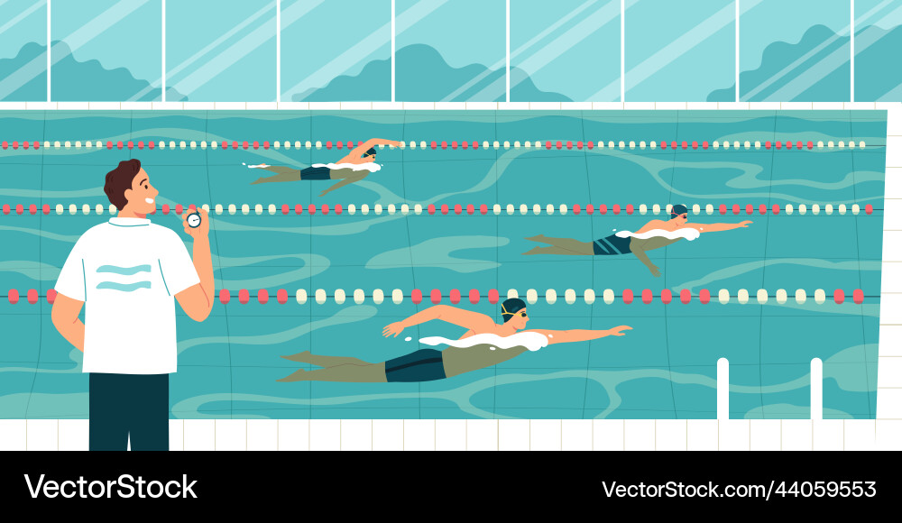 Swimming pool Royalty Free Vector Image - VectorStock