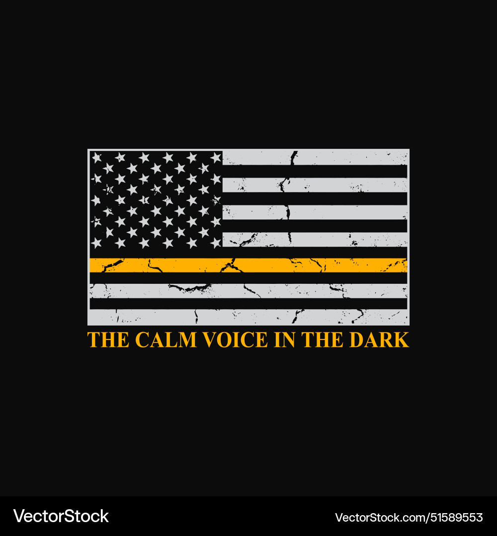 Thin gold line 911 emergency dispatch Royalty Free Vector