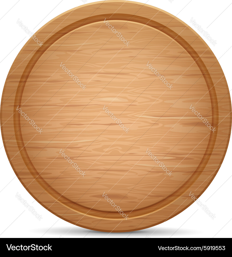 Wooden Cutting Board Royalty Free Vector Image