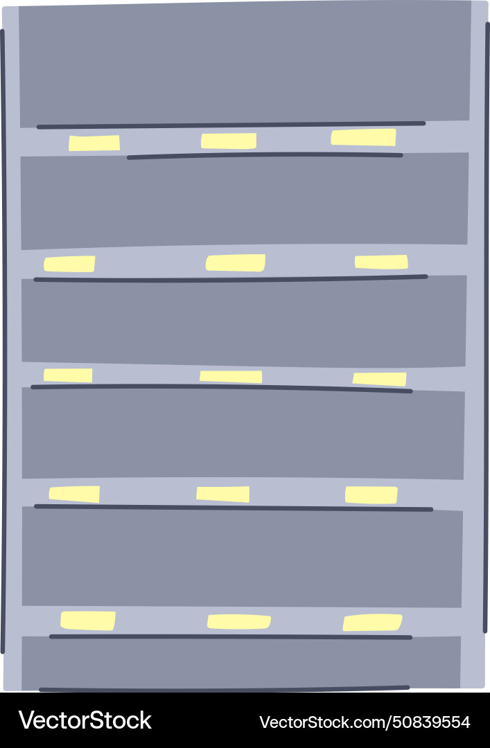 Blank magazine rack cartoon Royalty Free Vector Image