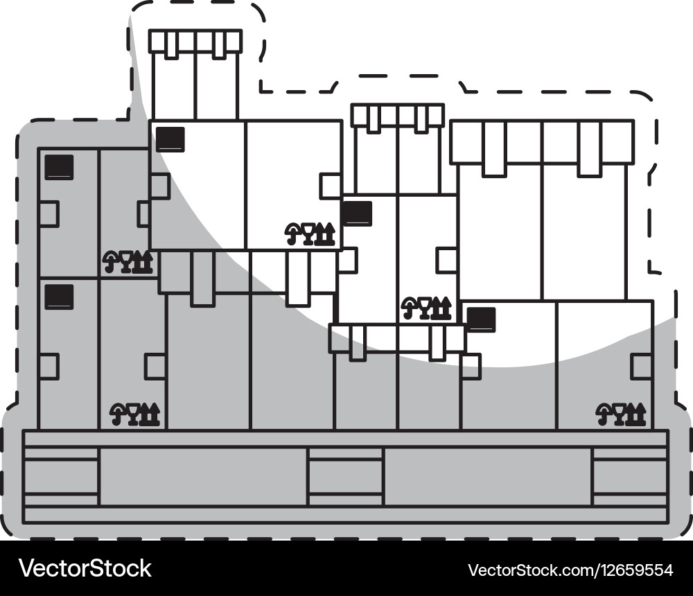 Carton box design Royalty Free Vector Image - VectorStock