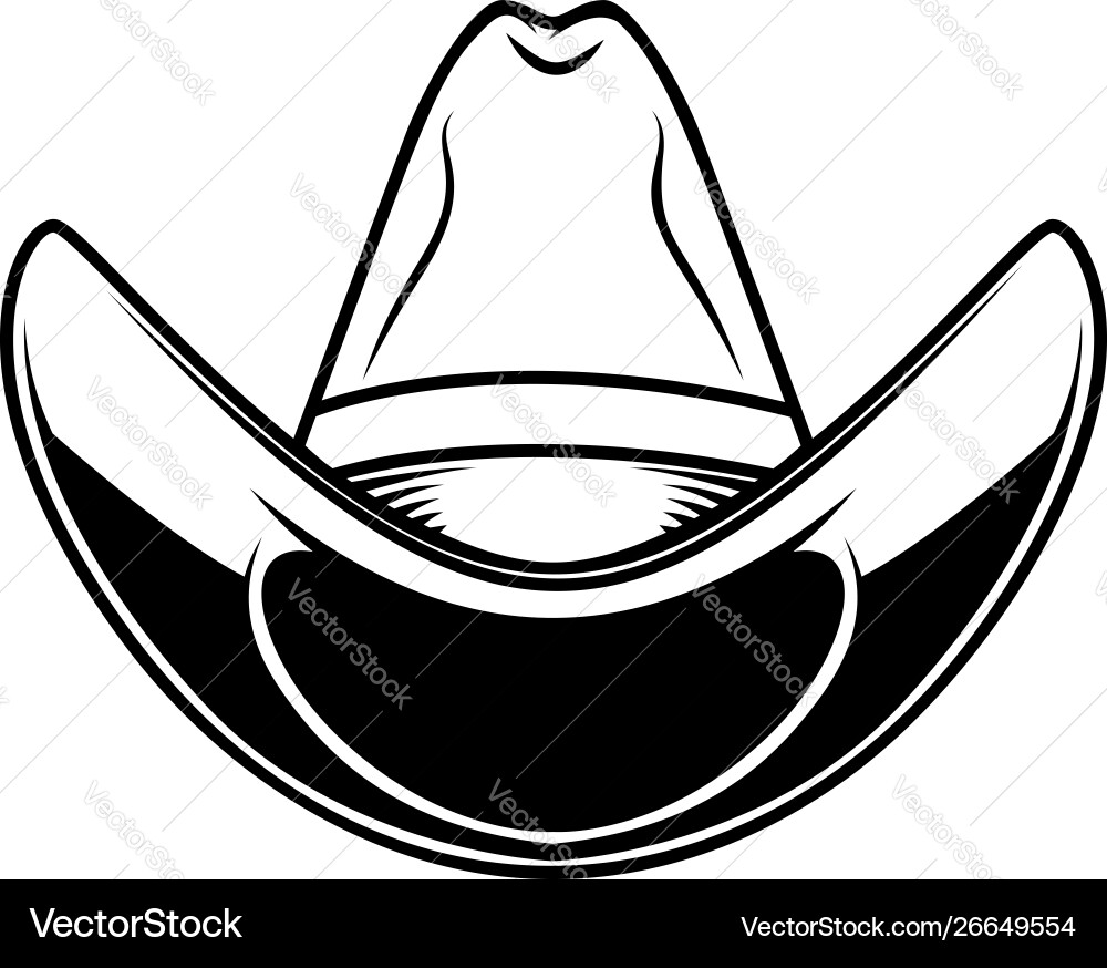 Cowboy hat isolated on white background design Vector Image