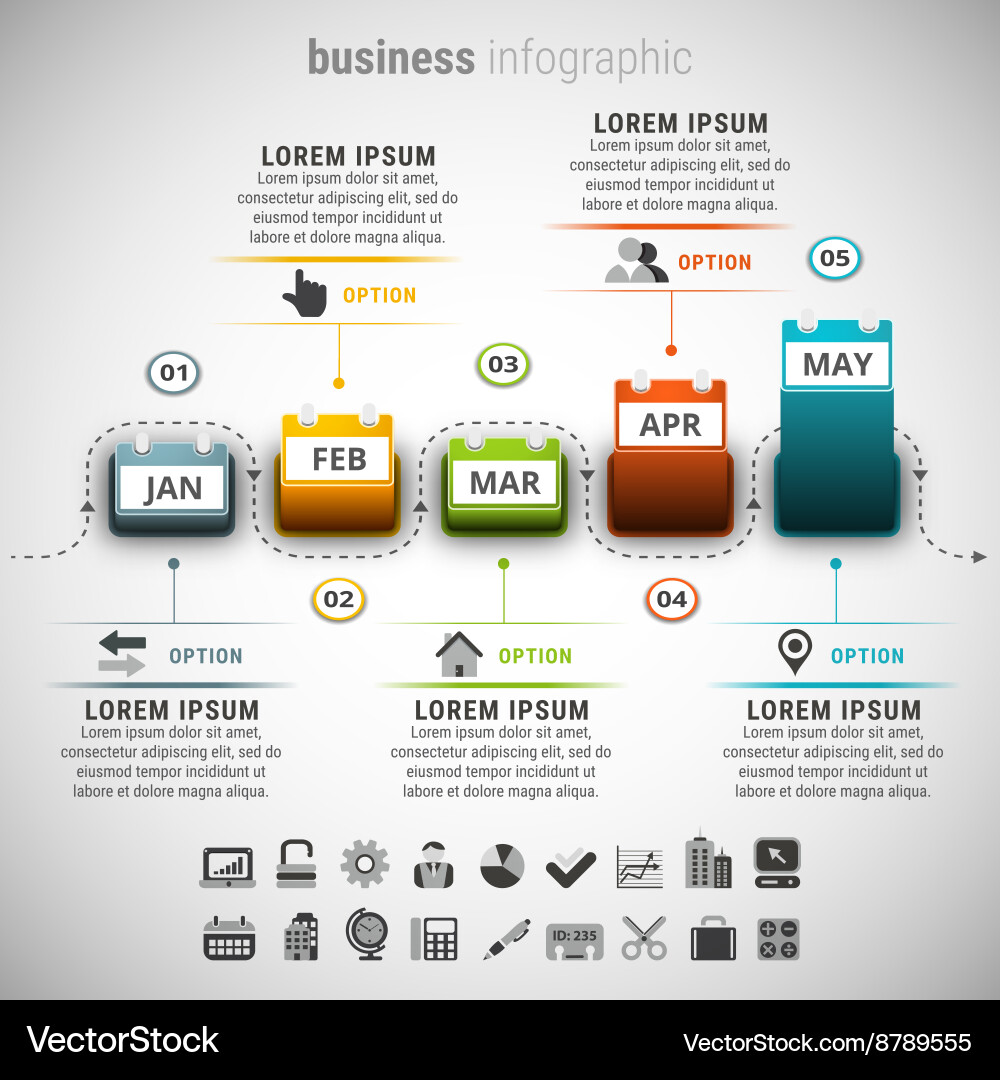 Calendar Infographic Vector Images (over 15,000)