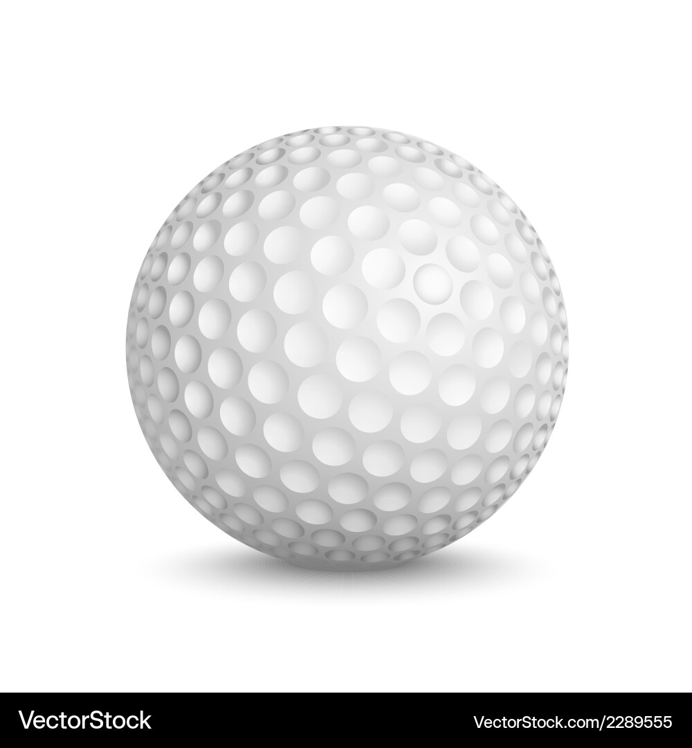 Golf ball Royalty Free Vector Image - VectorStock