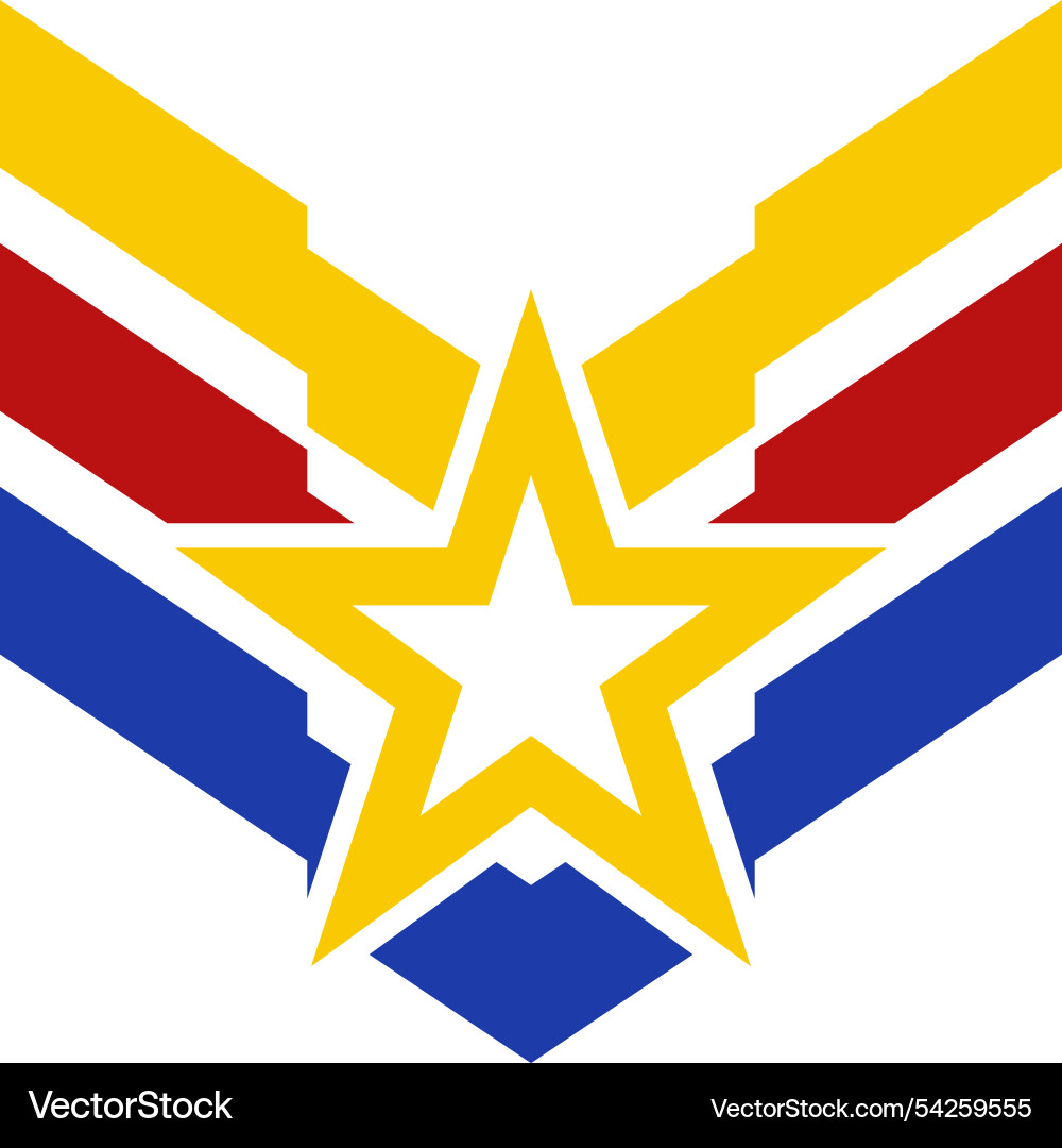 Military army logo icon design Royalty Free Vector Image