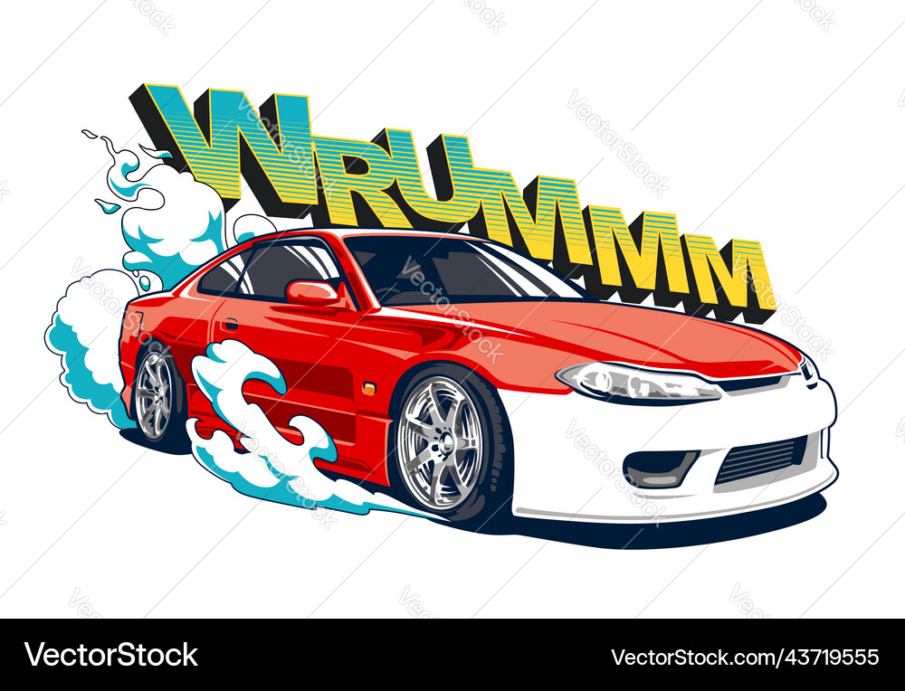 Urban racing sticker design Royalty Free Vector Image