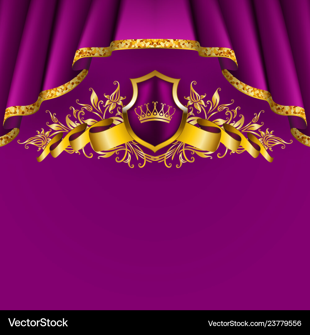 Shield ribbon royal Vector Images & Graphics for Commercial Use ...