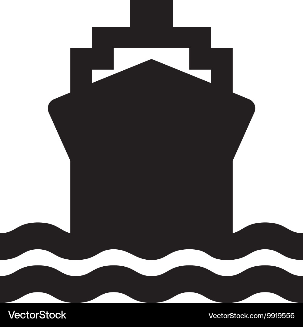 Schiffssymbol Lizenzfreies Vektorbild - VectorStock