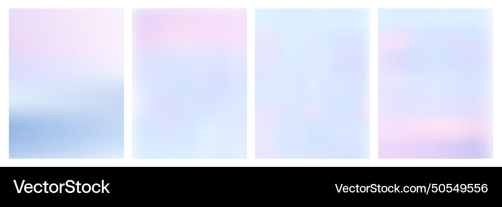 Soft gradient background set Royalty Free Vector Image