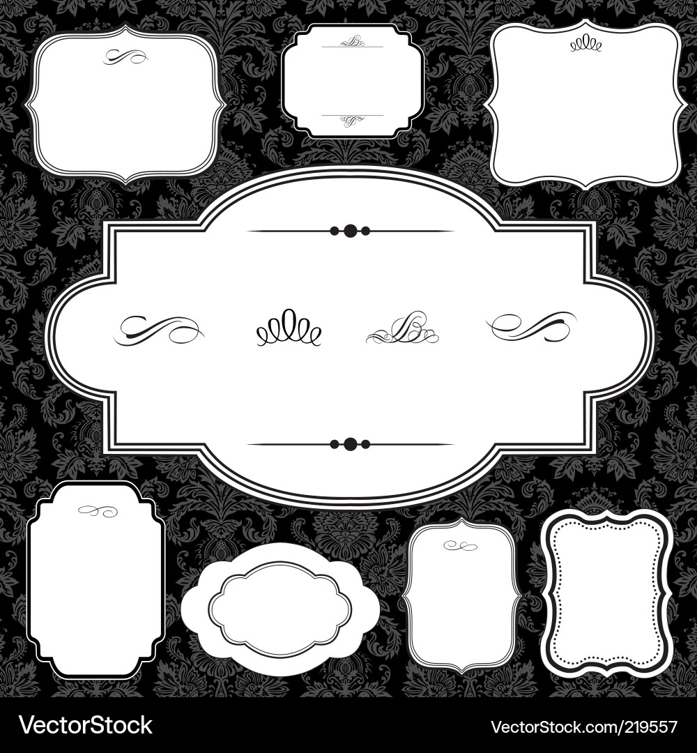 Label set Royalty Free Vector Image - VectorStock