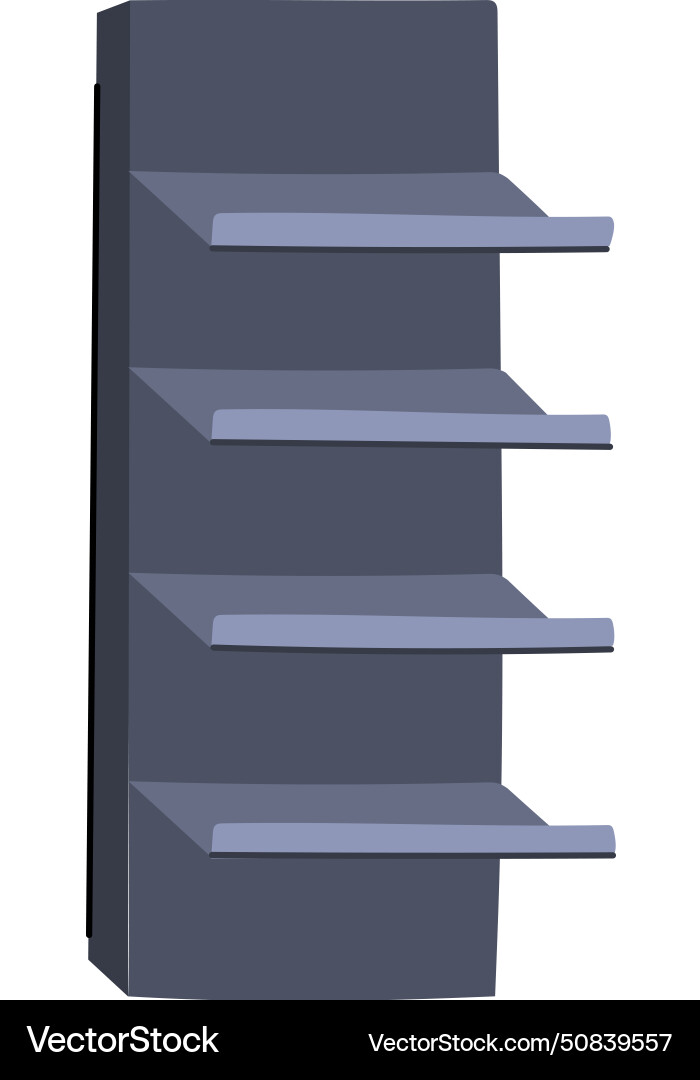 Mockup magazine rack cartoon Royalty Free Vector Image