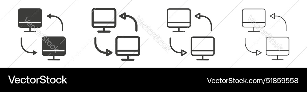 Data transfer icon Royalty Free Vector Image - VectorStock
