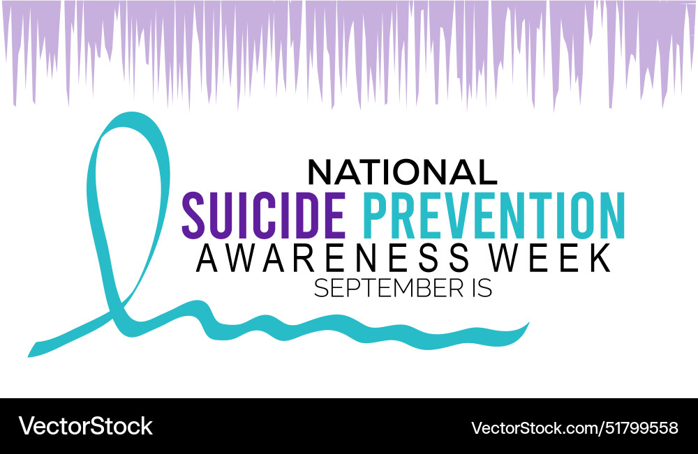 National suicide prevention week – Royalty-Free Vector | VectorStock