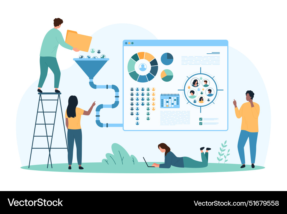 Sociology and marketing focus group analysis data Vector Image