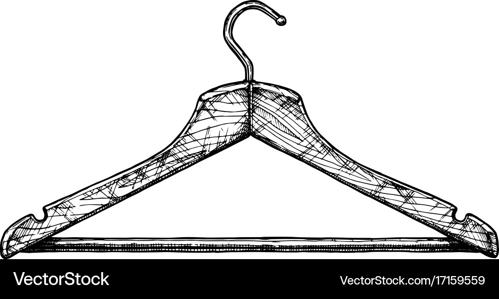 Coat hanger Royalty Free Vector Image - VectorStock