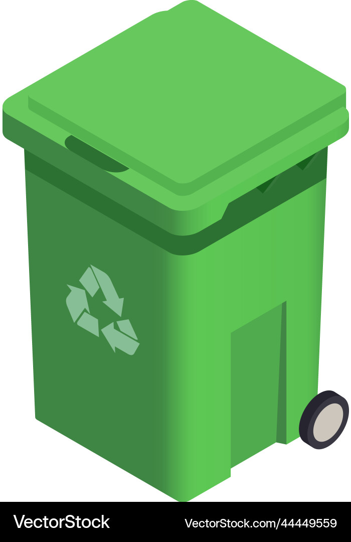 Garbage bin icon Royalty Free Vector Image - VectorStock