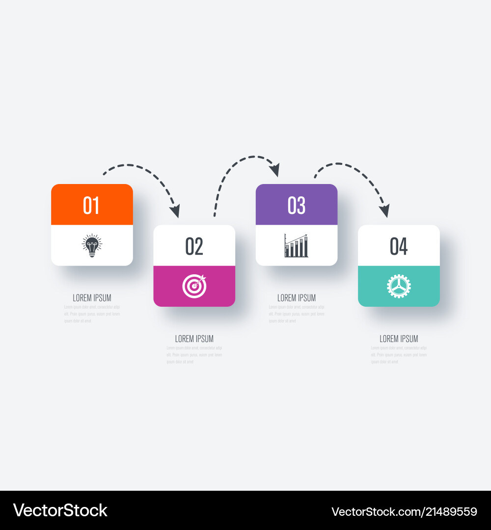 Infographics four options Royalty Free Vector Image