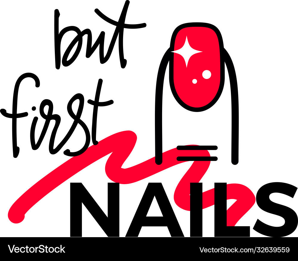 Nails art Royalty Free Vector Image - VectorStock