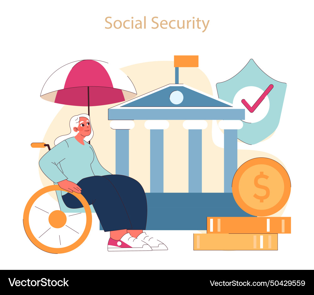 Retirement concept Royalty Free Vector Image - VectorStock