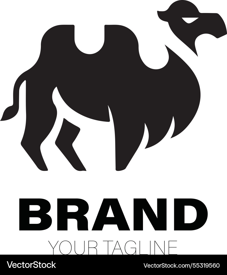 Camel logo camel logo design camel logo brand Vector Image