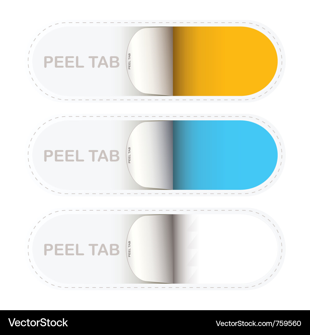 Paper tabs Royalty Free Vector Image - VectorStock