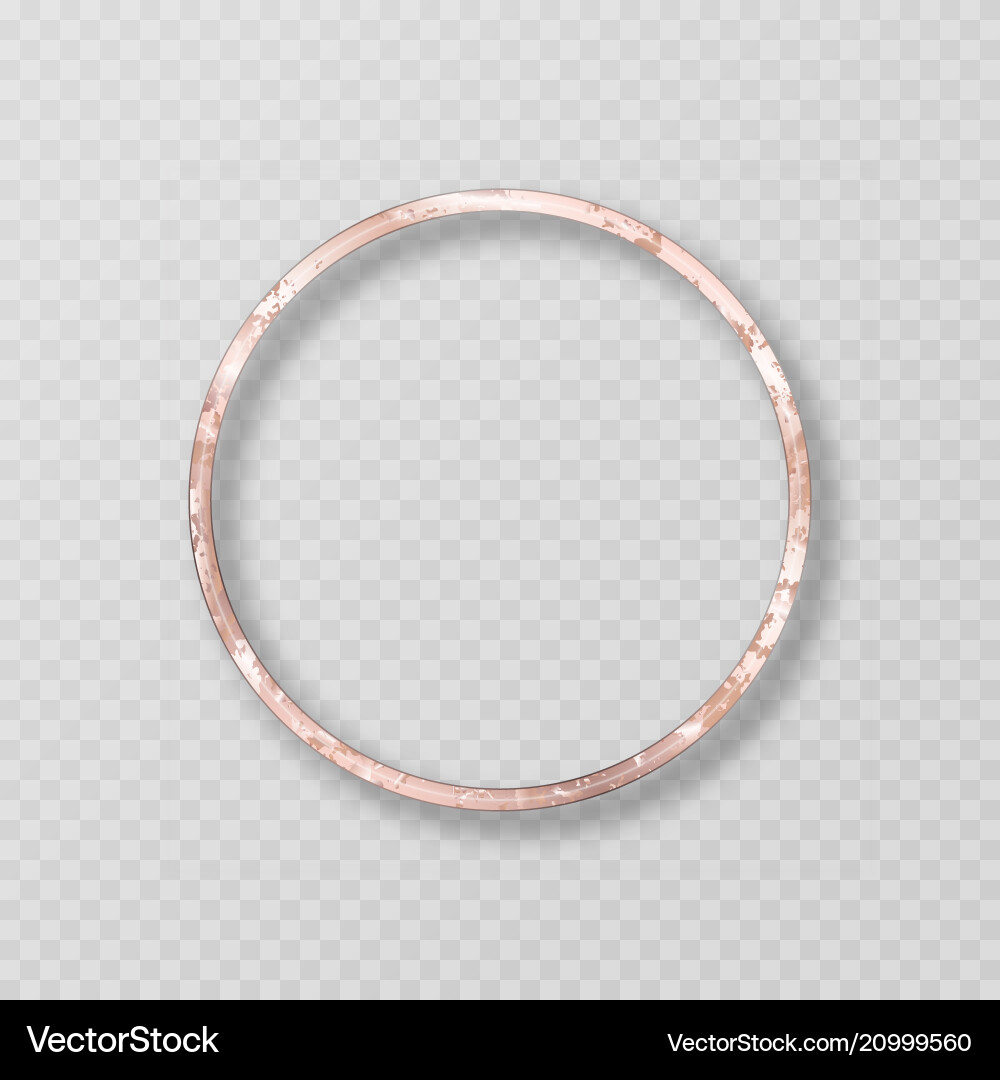 Pink Gold Metallic Frame Royalty Free Vector Image