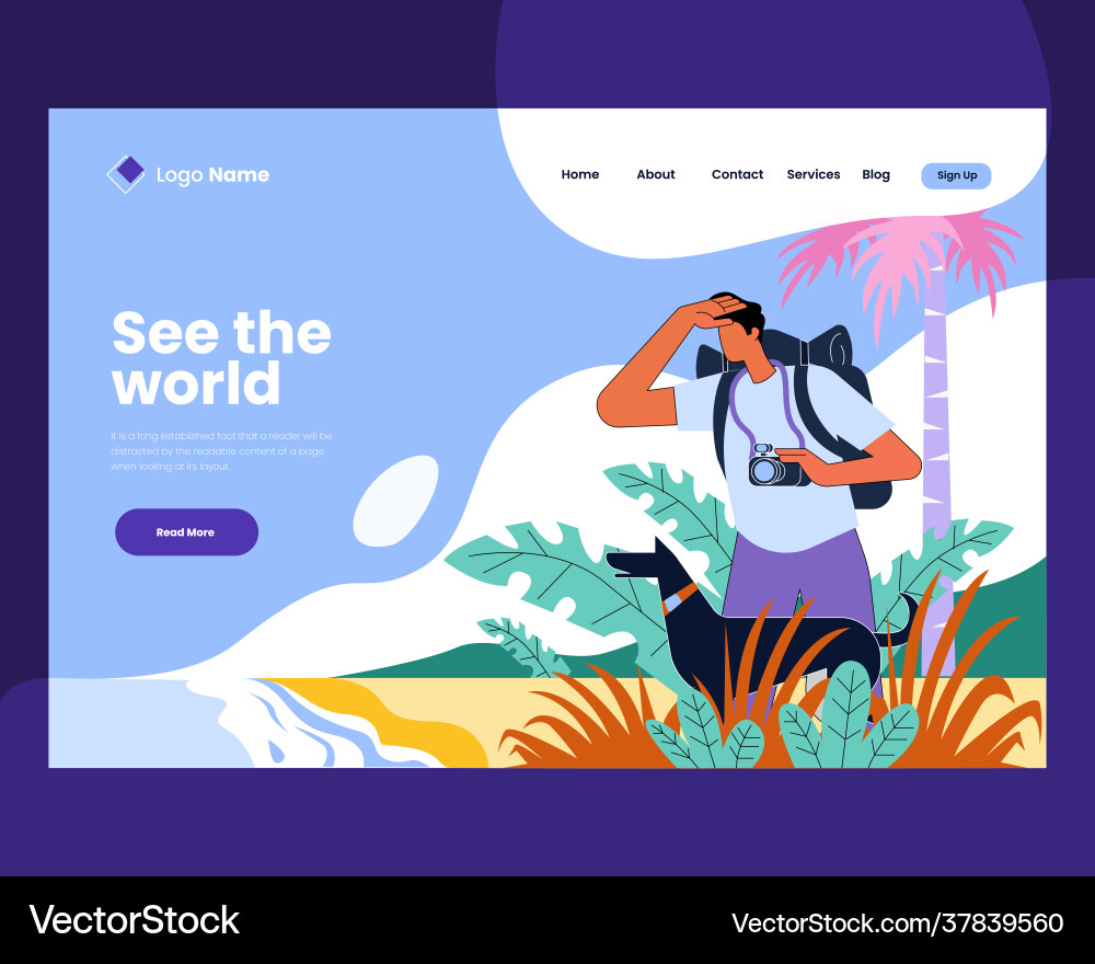 World Travel Concept Royalty Free Vector Image