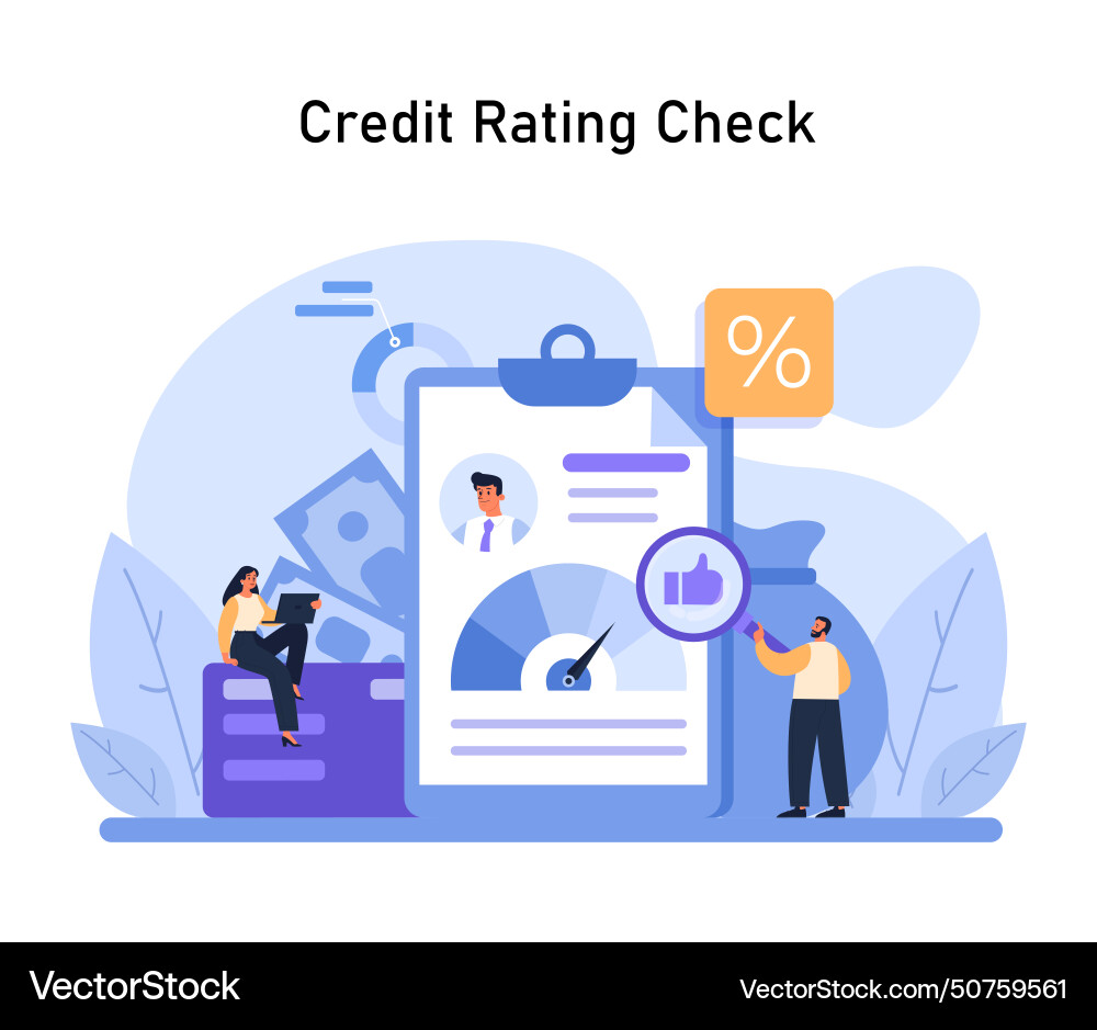 A focused look at creditworthiness assessments Vector Image