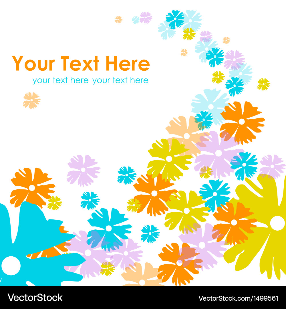Abstract flower background Royalty Free Vector Image
