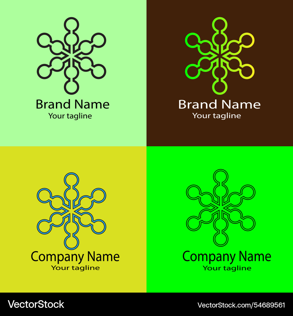 Advanced latest unique logo Royalty Free Vector Image