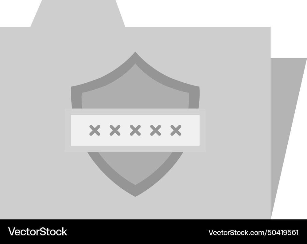 Confidentiality icon image Royalty Free Vector Image