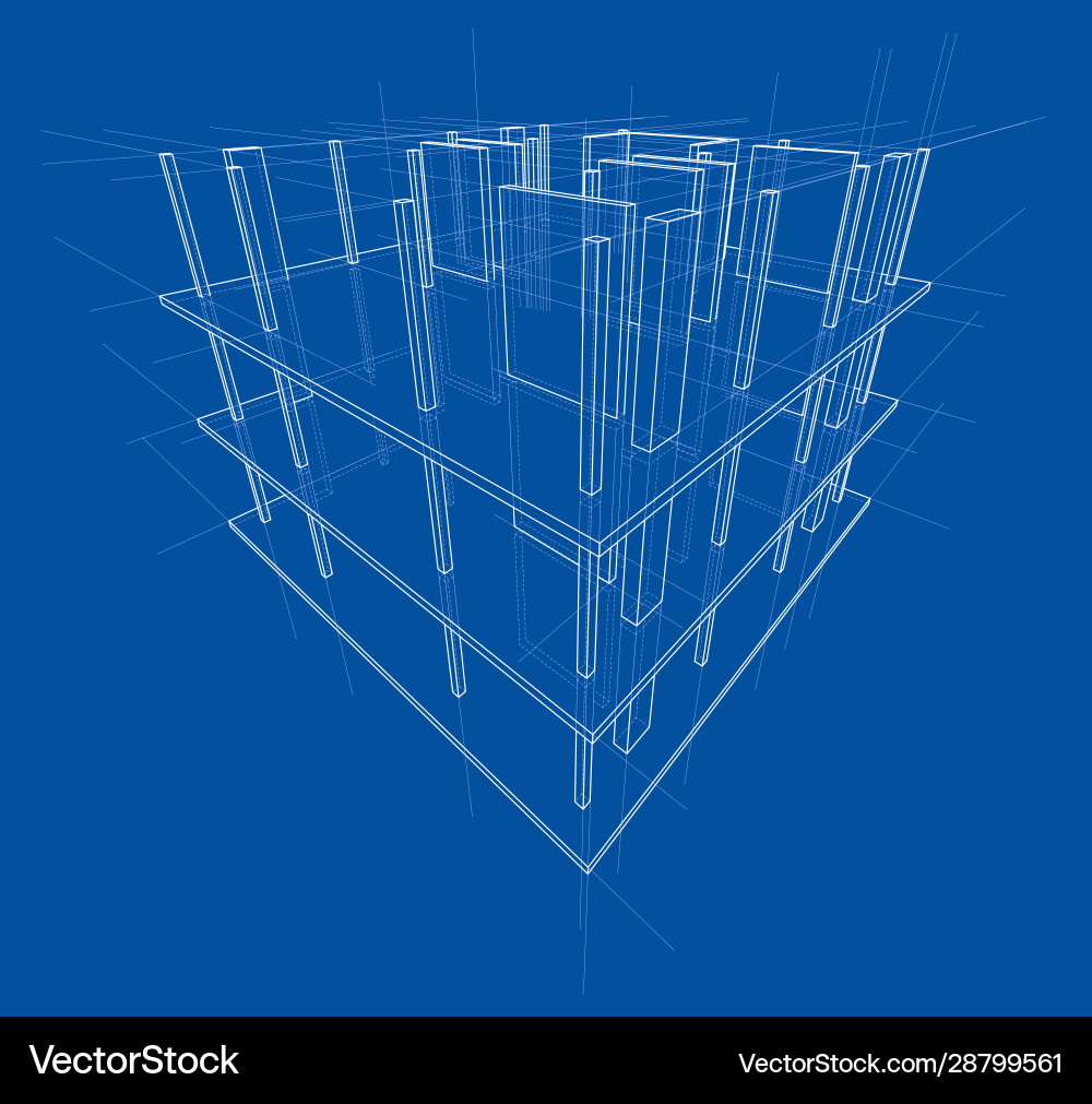 Drawing a house under construction Royalty Free Vector Image
